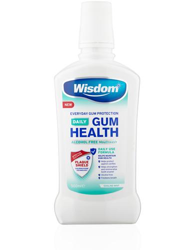 Daily Gum Health Alcohol Free mouthwash 500ml - Wisdom Toothbrushes
