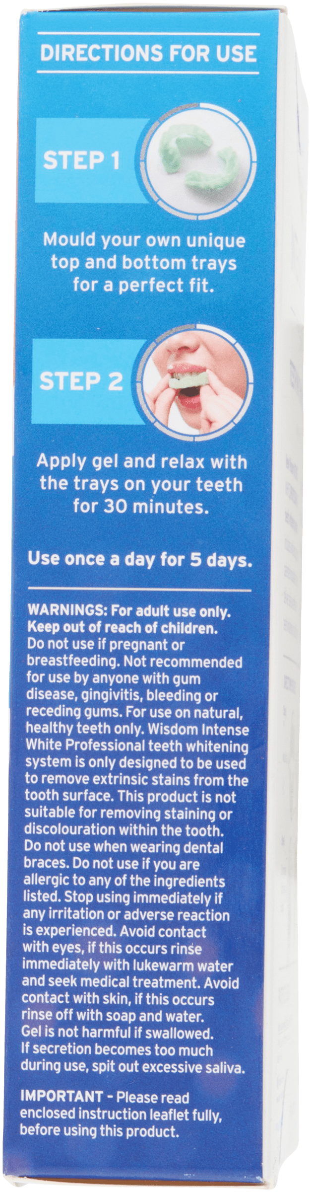 Intense White Professional teeth whitening system - Wisdom Toothbrushes